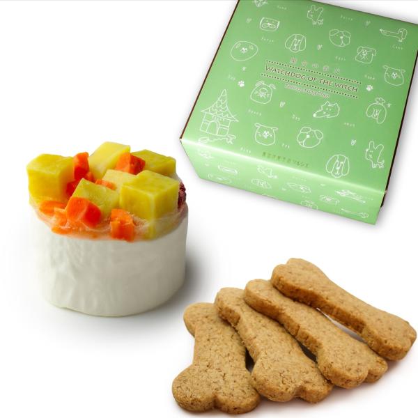 【パティシエが作る愛情たっぷりドッグケーキ】ワンちゃんが安心して食べられるよう「塩」「着色料」「香料」を使用せず、「砂糖」や「脂肪分」は最小限に抑えました。また、クリームにはお腹にやさしい「豆乳クリーム」を使用し、トッピングは野菜を中心に使...