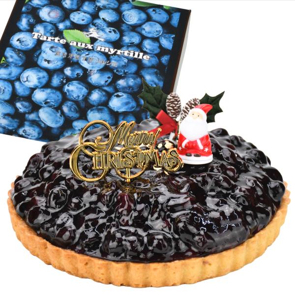 【コンポートブルーベリーたっぷり贅沢タルト】サクサクに焼き上げたタルト生地に、ブルーベリーカスタードクリームと、香りと食感が残るよう弱火でじっくりコンポートしたブルーベリーをひとつひとつ丁寧にたっぷりとのせました。【出来たてを急速冷凍してお...