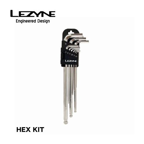(LEZYNE)レザイン HEX KIT アーレーンキーセット専用フォルダ付きのダブルクローム処理を施したアーレーンキーセット。1.5mmから10mmまでの9本セット。COLOR：CHROME重さ：414g■六角レンチ: 1.5, 2, 2...