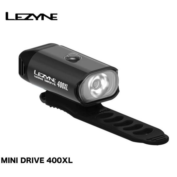 （LEZYNE) レザイン MINI DRIVE 400XL フロントライト400LUMENのバランスの取れた人気モデル・コンパクトとなボディーからMAX400ルーメンの大光量を照射します。  ・15LUMENSのFEMTOモード（点灯）で...