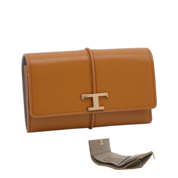 TOD'S トッズ T タイムレス レザー ウォレット TOD'S トッズ T タイムレス レザー ウォレット
