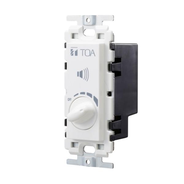 AT-065A最大６ Ｗ入力に対応できるトランス式の壁面埋込型音量調節器です。音量調節が５段階で行え、より細かい設定が可能です。差し込むだけで結線可能な省施工タイプのワンタッチ端子を採用しています。市販の各種電工プレートと組み合わせて使用し...