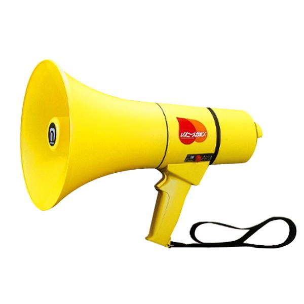 TS-803※電池は付属していませんので別途ご用意ください。サイレン付防水性能：JIS C 0920の保護等級4（防まつ形）に準拠出力：定格15W／最大：20W使用電池：単2乾電池×6本寸法：口径210mm／長344mm質量：約1.25kg...