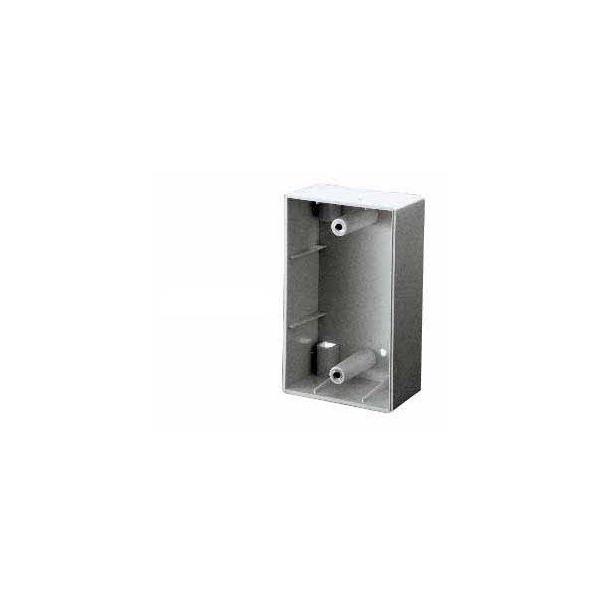 音量調節器・コネクタユニットを取付ける露出型ボックスです。