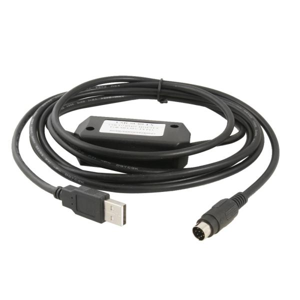 【本商品は海外出荷】お届けは通常20-30日を頂いております。製品名：PLC プログラミング ケーブル; 場合：三菱SC09 MELSEC FXタイプ：USB-RS422 ;コネクタ タイプ：USB-8ピン ミニ ディンケーブル長：2.5m...