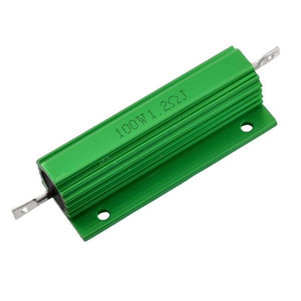 【本商品は海外出荷】お届けは通常20-30日を頂いております。商品名称:アルミニウム　ハウス　レジスター;レジスタンス　ベリュー: 1.2 Ohm;パワー　レート : 100Wレジスタンス　 トレランス : A± 5% (J);ボディー　サ...