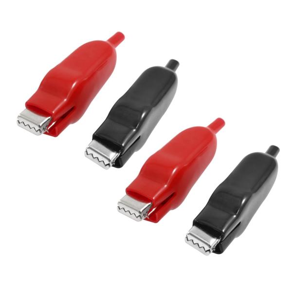 【本商品は国内出荷】お届けは通常1-3日を頂いております。商品名称：アリゲーター　クリップ;素材：ソフト　プラスチック, メタルカラー：ブラック, レッド, シルバー　トーン;オーバーオール　サイズ(ひとつずつ)：80x17x23mmジョー...