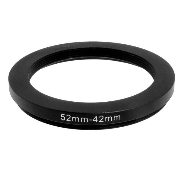 【本商品は海外出荷】お届けは通常20-30日を頂いております。製品名：アダプターリングダウンステップ;レンズ横：52mmフィルタ側：42mm;合計サイズ：55 X 6.5mm（D * T）材質：金属;カラー：ブラック重量：11グラムパッケー...