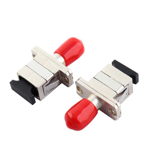 【本商品は海外出荷】お届けは通常20-30日を頂いております。製品名: 光ファイバフランジコネクタ;外部材質：プラスチック、メタルタイプ: ST/SC;全体的なサイズ:29 x 22 x 9mm (L*W*T)カラー：シルバートーン、レッド...