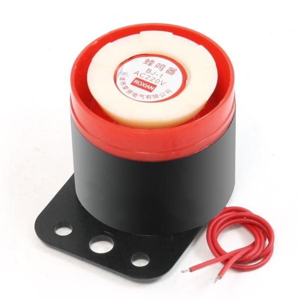 【本商品は海外出荷】お届けは通常20-30日を頂いております。商品名：電子ブザー モデル番号：BJ-1 タイプ：サイレン音定格電圧：AC 220V 音圧力：90dB合計サイズ：52 x 47mm (D*T) ワイヤ長さ：18cm外部材料：プ...