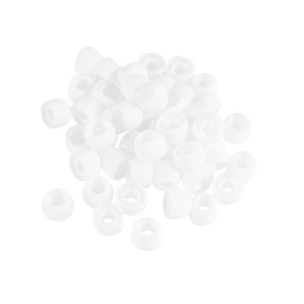 【本商品は海外出荷】お届けは通常20-30日を頂いております。製品名：耳 ヒント カバー;穴径。 ：4mmカラー：ホワイト、素材：シリコーンカバー：9×7mm（D * H）純重量：10gパッケージ内容：50（テつア2％）×耳の先端カバー