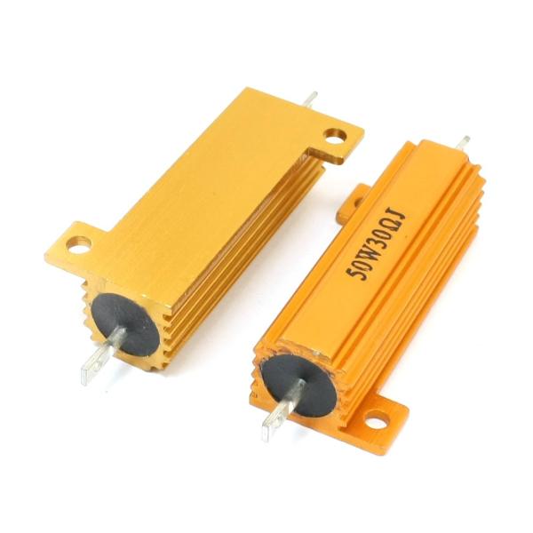 【本商品は海外出荷】お届けは通常20-30日を頂いております。商品名:アルミクラッド抵抗器;　抵抗値 : 30Ω；　定格電力 : 50WResistance Tolerance : A± 5% (J);Lead Inner Dia : 2m...