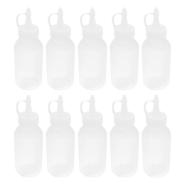 【本商品は海外出荷】お届けは通常20-30日を頂いております。商品名：測定ボトル;材質：プラスチックカラー：クリアホワイト;容量：3.4oz 100mlサイズ : 13 x 4.5cm(H*D)重量 : 130gパッケージ内容：10×測定ボトル