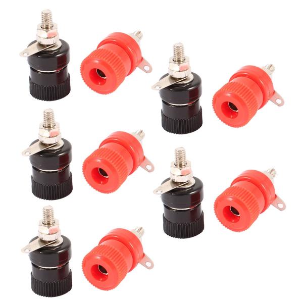 【本商品は海外出荷】お届けは通常20-30日を頂いております。製品名 : バナナプラグバインディングポスト;材質：プラスチック、メタルカラー：レッド、ブラック；コネクタ：バナナプラグスレッド径 : 4mm;サイズ : 32 x 15mm (...