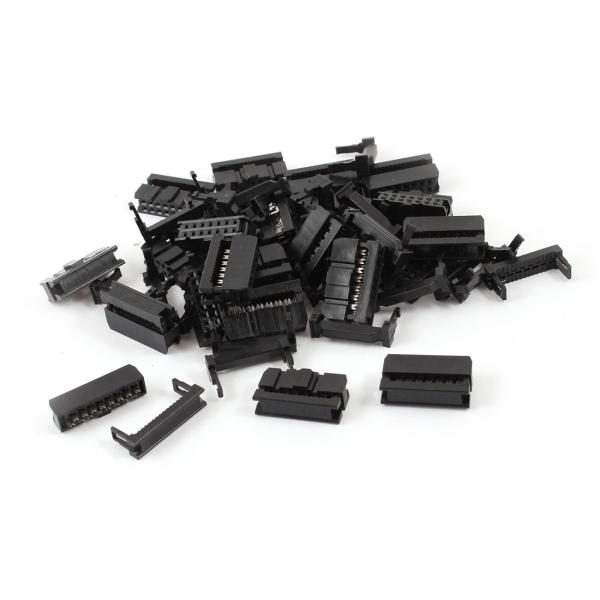【本商品は海外出荷】お届けは通常20-30日を頂いております。製品名：IDCコネクタヘッダー;タイプ：FC-14Pピン数：14;行数：2ピッチ：2.54mm;ピンヘッダサイズ：25x6x9mmカラー：ブラック、材質：プラスチック、金属重量：...