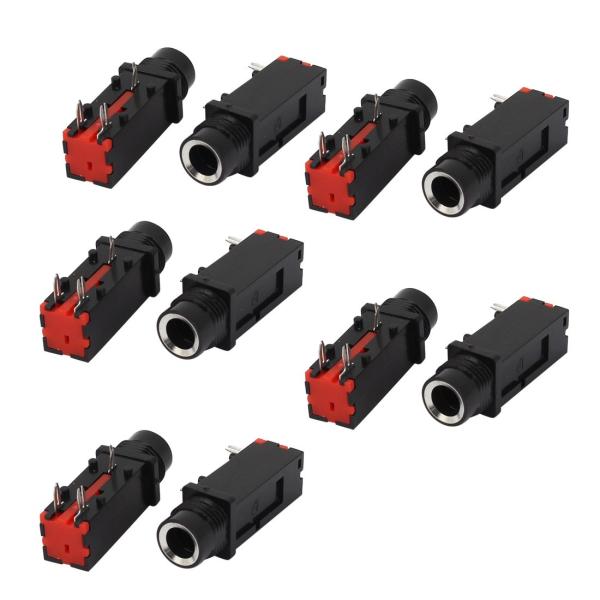 【本商品は海外出荷】お届けは通常20-30日を頂いております。製品名：モノラルジャック基板実装コネクタ;タイプ:6.35mm ソケット(1/4")ピン：3ピン;材質：金属、プラスチックサイズ（ピンを含まない）：35x 18x 11mm（L ...