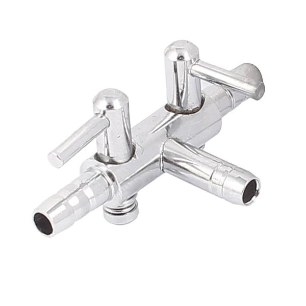 【本商品は海外出荷】お届けは通常20-30日を頂いております。製品名：水族館エアバルブ　タイプ：3穴素材：メタル　カラー：シルバートーンバルブ直径: 5mm　直径: 5mm全サイズ： 45 x 21 x 22mm 純重量: 16gパッケージ...