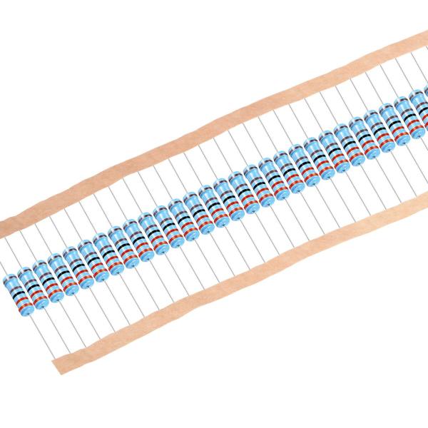 【本商品は海外出荷】お届けは通常20-30日を頂いております。カラーコード：レッド、レッド、ブラック、ブラウン、ブラウンパワー: 2W;許容差:1%(J) ;抵抗：2.2KΩ;全長:63mmボディの長さ:15.5±1mm;リード径:0.6m...