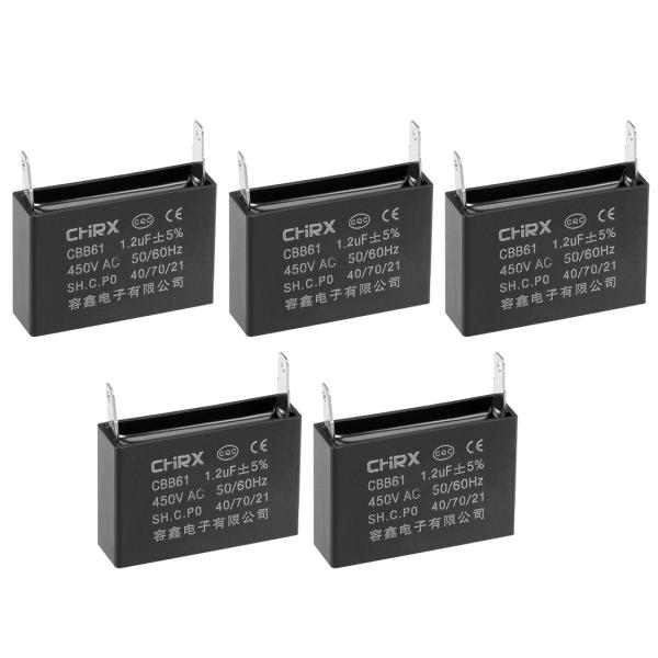 【本商品は海外出荷】お届けは通常20-30日を頂いております。材質：ポリプロピレンフィルム。 定格電圧：AC450V。定格容量：1.2μF。 許容範囲：±5％。 サイズ：36.5×11×24.5mm定格周波数：50 / 60Hz。 温度範囲...