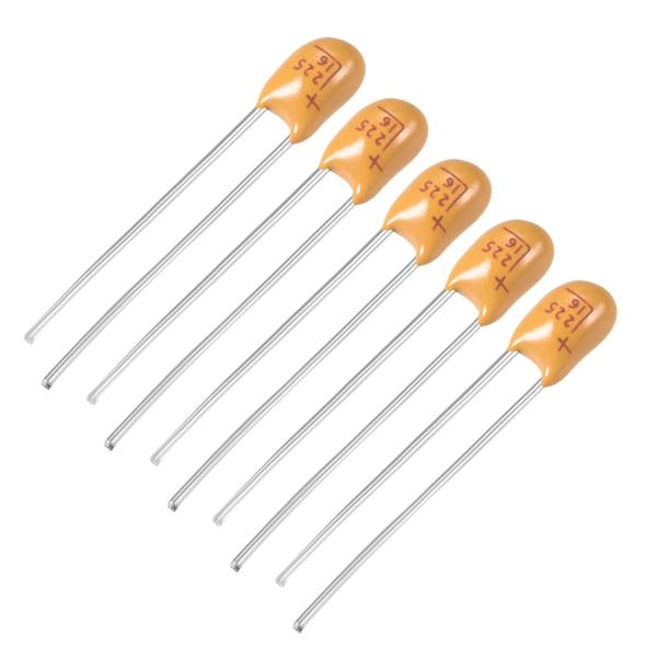 【本商品は海外出荷】お届けは通常20-30日を頂いております。【静電容量】16V 2.2uF【特徴】強い作業電場、大きな静電容量を容易に、単方向伝導率、限られた動作電圧、充放電のための電気の貯蔵を得ることができます。【利点】タンタルコンデン...