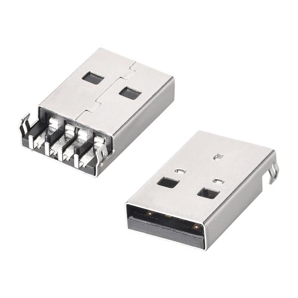 【本商品は海外出荷】お届けは通常20-30日を頂いております。USB 2.0 Type Aオスジャックソケットコネクタ4ピンDIP 90度ピンジャック。プラグインピンの設計PCB板および移動式力USBのソケットのための素敵な取り替え品です。...