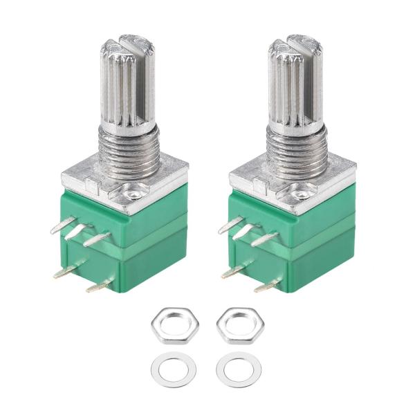 【本商品は海外出荷】お届けは通常20-30日を頂いております。1.モデル: RV097NS、10KΩ、公差: +/-10%、5端子、シングルリニア、ほとんどの標準ノブに適しています（このアイテムにはノブは含まれていません）。2.サイズ: シ...
