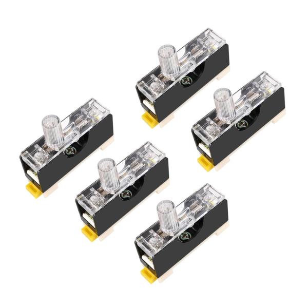 【本商品は海外出荷】お届けは通常20-30日を頂いております。シングル穴ヒューズホルダー6mm x 30mmグラスヒューズ入パッケージ: 5xヒューズホルダー、ヒューズ付きコッパー製、クリアの伝導性ないカバー付きます。電路保護用の定格電圧は...