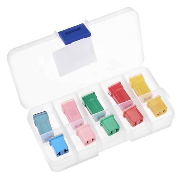 【本商品は海外出荷】お届けは通常20-30日を頂いております。定格電圧：32V。 定格電流：20、30、40、50、60Amp本体材質：プラスチック。 パッケージ内容：5×大型カーヒューズ。 5×中型カーヒューズ（各Ampにつき1個）Lサイ...