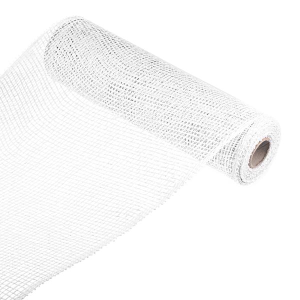 【本商品は海外出荷】お届けは通常20-30日を頂いております。プラスチック黄麻布は装飾メッシュの一種で、緩く織られた黄麻布のように見えますが、耐候性に優れたポリプロピレンで作られています。カラー: ホワイト; 材質：ポリプロピレン; 幅: ...