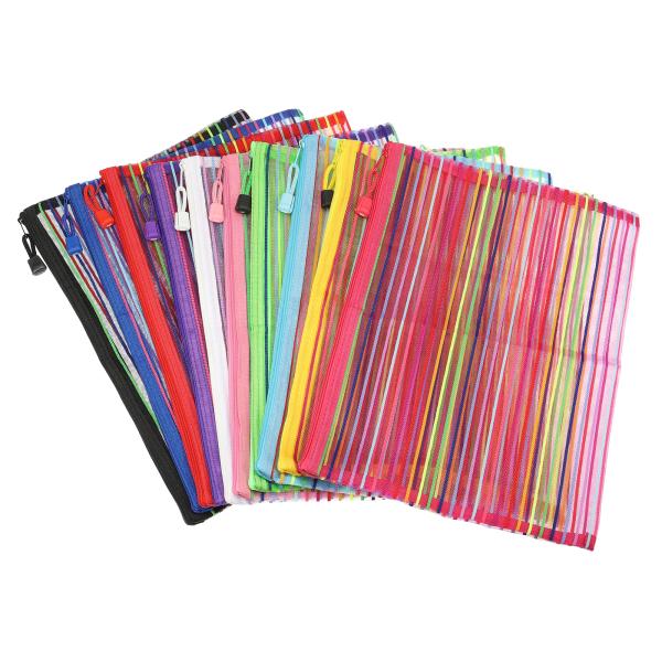 【本商品は海外出荷】お届けは通常20-30日を頂いております。このジッパーメッシュポーチは、私たちの日常生活の中で、オフィス、教育、文房具、家庭、旅行、小物の保管、紙、鉛筆、書類、チケット、封筒、工芸品、 化粧品、手紙、パンフレット、カード...