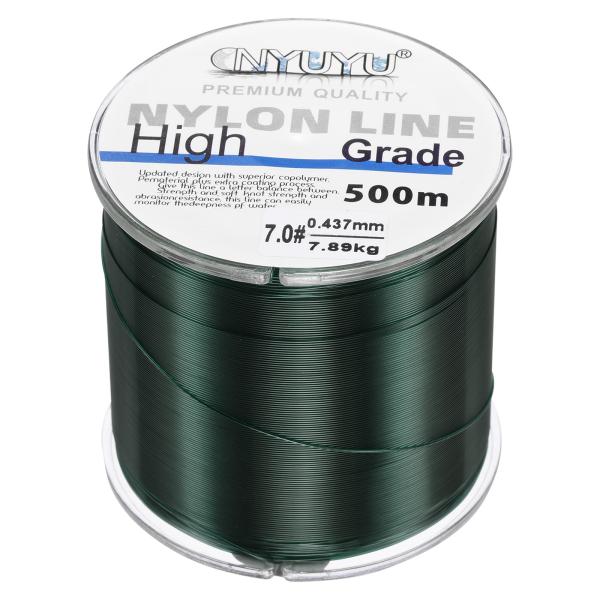 【本商品は海外出荷】お届けは通常20-30日を頂いております。全体サイズ：500M x 0.44mm (L*直径); 耐荷重量：約7.89kg ; カラー：ダークグリーン利点：フルオロカーボンコーティング、滑らかな表面、高い引張強度、耐食性...