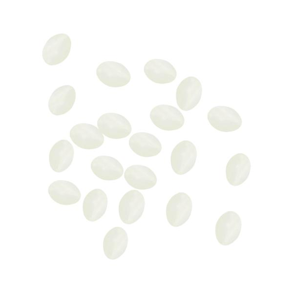 【本商品は海外出荷】お届けは通常20-30日を頂いております。全体サイズ:4mmx3 mm (L*外径); 内径：0.8mm ; カラー：ホワイト; ビード形状: 楕円形; パッケージ内容：200個釣り玉利点：1.発光ビーズは、軽量で持ち運...