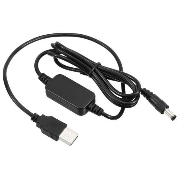 【本商品は海外出荷】お届けは通常20-30日を頂いております。カラー：ブラック; 素材：PV、銅; 全長：1.3 m; ワイヤー直径：3.5mm; コネクタ: USB A オス - DCジャック5.5×2.5mm; 電源：9w; 入力電圧：...