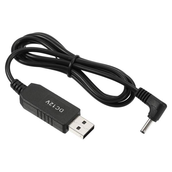 【本商品は海外出荷】お届けは通常20-30日を頂いております。カラー：ブラック; 素材：PV、銅; 全長：1m ; ワイヤー直径：3.5mm; コネクタ: USB A オス - DC 90°角度3.5×1.35mm; 電源：6w; 入力電圧...