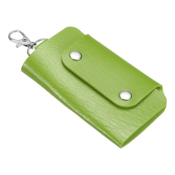 【本商品は海外出荷】お届けは通常20-30日を頂いております。サイズ：10.8x6.5cm(LxW);厚さ:1.8mm;材質：PUレザー、金属このキーケースは主にPUレザー素材で作られており、柔らかく耐久性があります。 シンプルで実用的なデ...