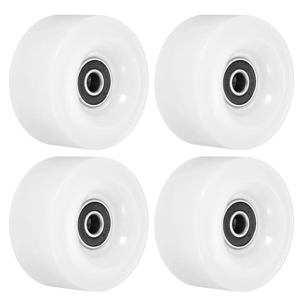 【本商品は海外出荷】お届けは通常20-30日を頂いております。カラー：ホワイト; 素材: PU; 硬度：82A; サイズ：32 x 58mm(H*外径)利点：ポリウレタン製のアウトドアホイールは、滑りにくく、耐圧縮性に優れ、衝撃吸収性に優れ...