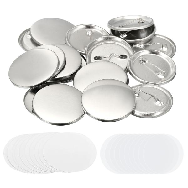 【本商品は海外出荷】お届けは通常20-30日を頂いております。カラー：シルバートーンとホワイト；素材: メタル、プラスチック、紙；直径：44mm；高さ：55mm；パッキングリスト:メタルカバー、メタルベース、クリアフィルム、とブランク；紙(...