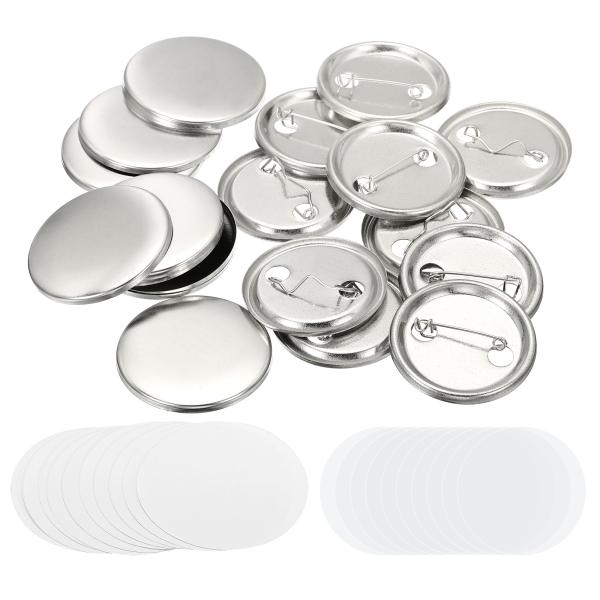 【本商品は海外出荷】お届けは通常20-30日を頂いております。カラー：シルバートーンとホワイト；素材: メタル、プラスチック、紙；直径：37mm；高さ：50mm；パッキングリスト:メタルカバー、メタルベース、クリアフィルム、とブランク；紙(...