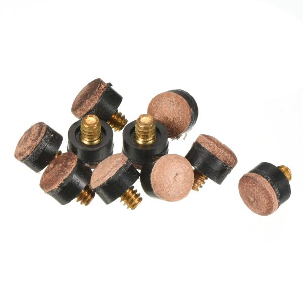 【本商品は海外出荷】お届けは通常20-30日を頂いております。先端サイズ: 8 x 10 mm(H * D);ねじゲージ: M5 x 1 mm;カラー：ブラウン;パッキングリスト: 10 x プールキューヒント利点: 1. 柔らかいキューチ...