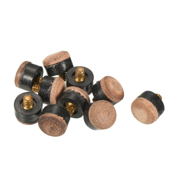【本商品は海外出荷】お届けは通常20-30日を頂いております。先端サイズ: 10 x 13 mm(H * D);ねじゲージ: M5 x 1 mm;カラー：ブラウン;パッキングリスト: 10 x プールキューヒント利点: 1. 柔らかいキュー...
