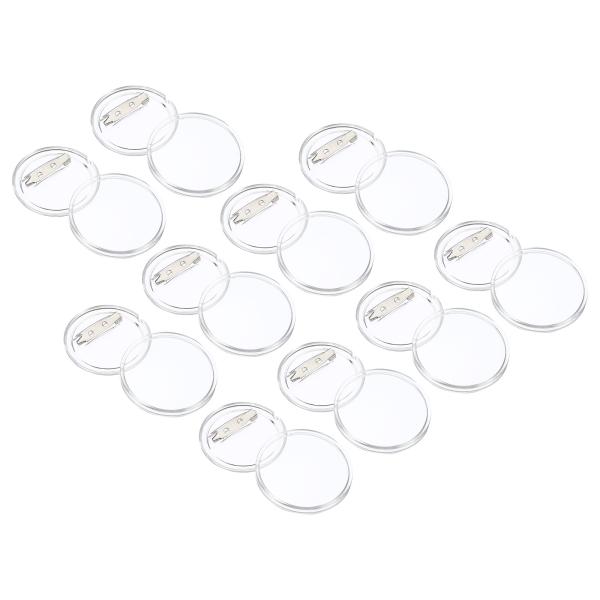 【本商品は海外出荷】お届けは通常20-30日を頂いております。カラー: クリア;材料: メタル;アクリル;直径: 44mm;高さ:5mm;パッケージ:40個入りピンベース + 40個入りクリアカバー利点: アクリル製は透明で、バッジの光沢を...