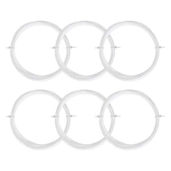 【本商品は海外出荷】お届けは通常20-30日を頂いております。カラー: ホワイト; 長さ:10 M(長さはラケット1本に適しています); 直径: 0.7 mm; テンションフォース: 20-23lbs; パッキングリスト: 6個バドミントン...