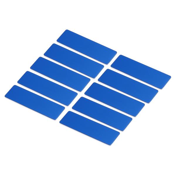 【本商品は海外出荷】お届けは通常20-30日を頂いております。カラー：ブルー;素材：ステンレス鋼、プラスチック;全体サイズ：7 x 2 x 0.25cm; パッケージコンテンツ：10個 x 名札キット利点：ステンレス、プラスチック製で、軽く...