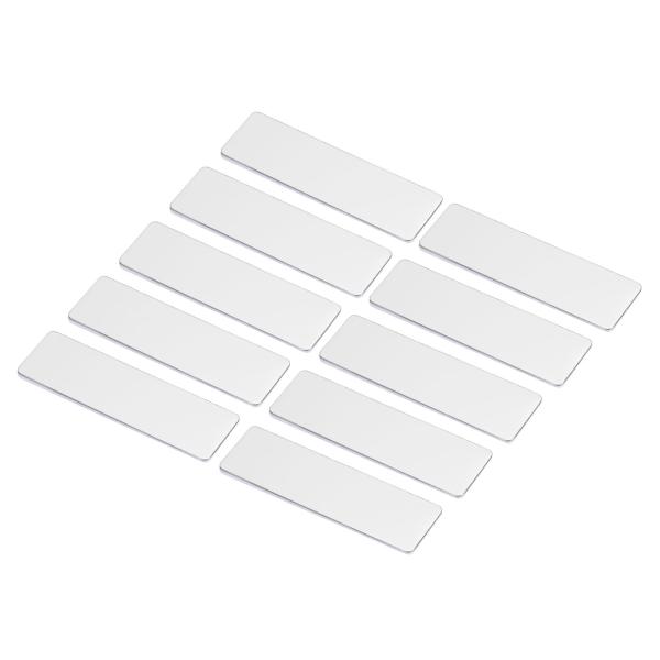 【本商品は海外出荷】お届けは通常20-30日を頂いております。カラー：シルバートーン;素材：ステンレス鋼、プラスチック;全体サイズ：7 x 2 x 0.25cm; パッケージコンテンツ：10個 x 名札キット利点：ステンレス、プラスチック製...