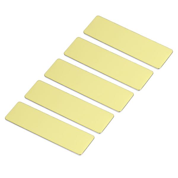 【本商品は海外出荷】お届けは通常20-30日を頂いております。カラー：ゴールドトーン;素材：ステンレス鋼、プラスチック;全体サイズ：7 x 2 x 0.25cm; パッケージコンテンツ：5個 x 名札キット利点：ステンレス、プラスチック製で...