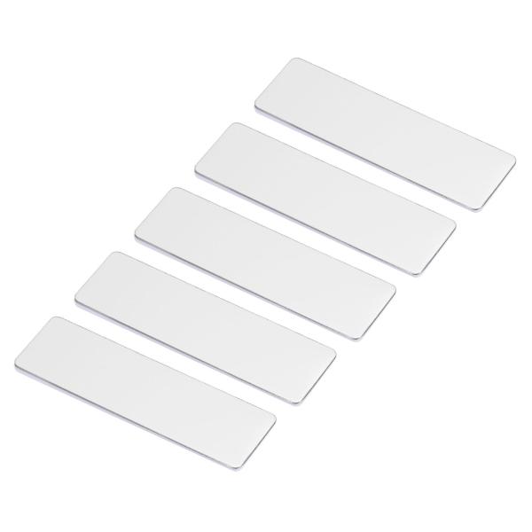 【本商品は海外出荷】お届けは通常20-30日を頂いております。カラー：シルバートーン;素材：ステンレス鋼、プラスチック;全体サイズ：7 x 2 x 0.25cm; パッケージコンテンツ：5個 x 名札キット利点：ステンレス、プラスチック製で...