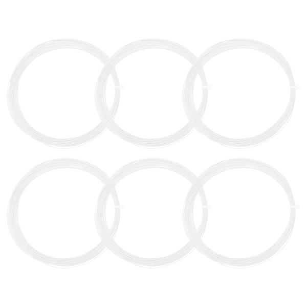 【本商品は海外出荷】お届けは通常20-30日を頂いております。カラー：ホワイト ; 長さ：10.3 M; 直径：0.7mm; 張力: 約30lbs; パッキングリスト:6個バドミントンラケットストリング利点：バドミントンラケットの交換用スト...