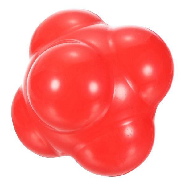 【本商品は海外出荷】お届けは通常20-30日を頂いております。カラー：レッド; 素材：シリコーン; サイズ：57 x 57mm(W*H)利点: 六角形の反応ボールは、快適な材料で作られており、手握りが良く、強くて耐久性があり、硬い表面に適し...