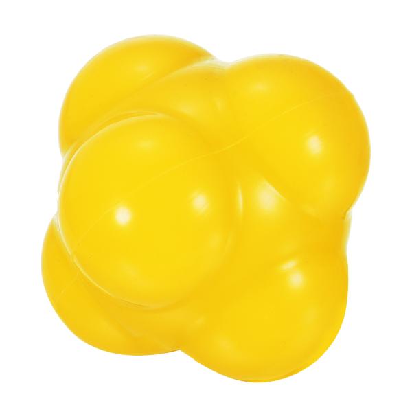 【本商品は海外出荷】お届けは通常20-30日を頂いております。カラー：イェロー; 素材：シリコーン; サイズ：57 x 57mm(W*H)利点: 六角形の反応ボールは、快適な材料で作られており、手握りが良く、強くて耐久性があり、硬い表面に適...