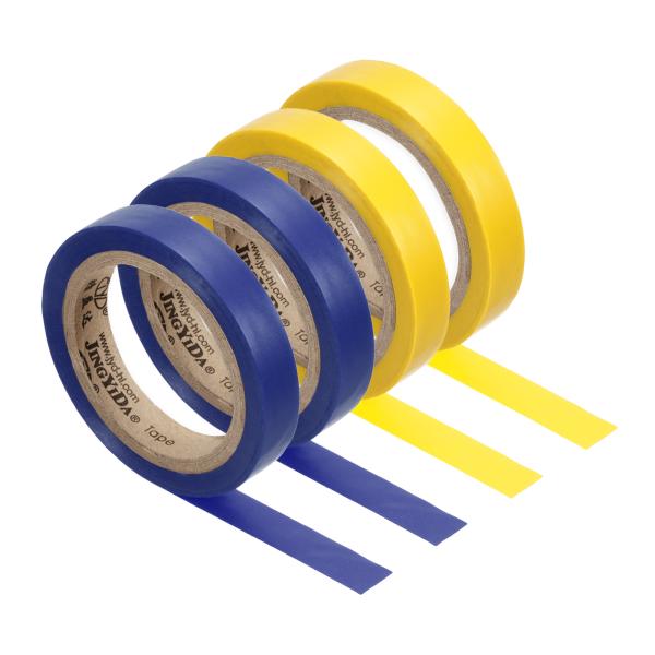 【本商品は海外出荷】お届けは通常20-30日を頂いております。カラー：ブルー、イェロー; 長さ：8 M; 幅：1 cm; パッケージコンテンツ：4巻 x ラケットグリップ整理テープ利点：テニスラケットのグリップは耐久性のあるPVC素材で作ら...